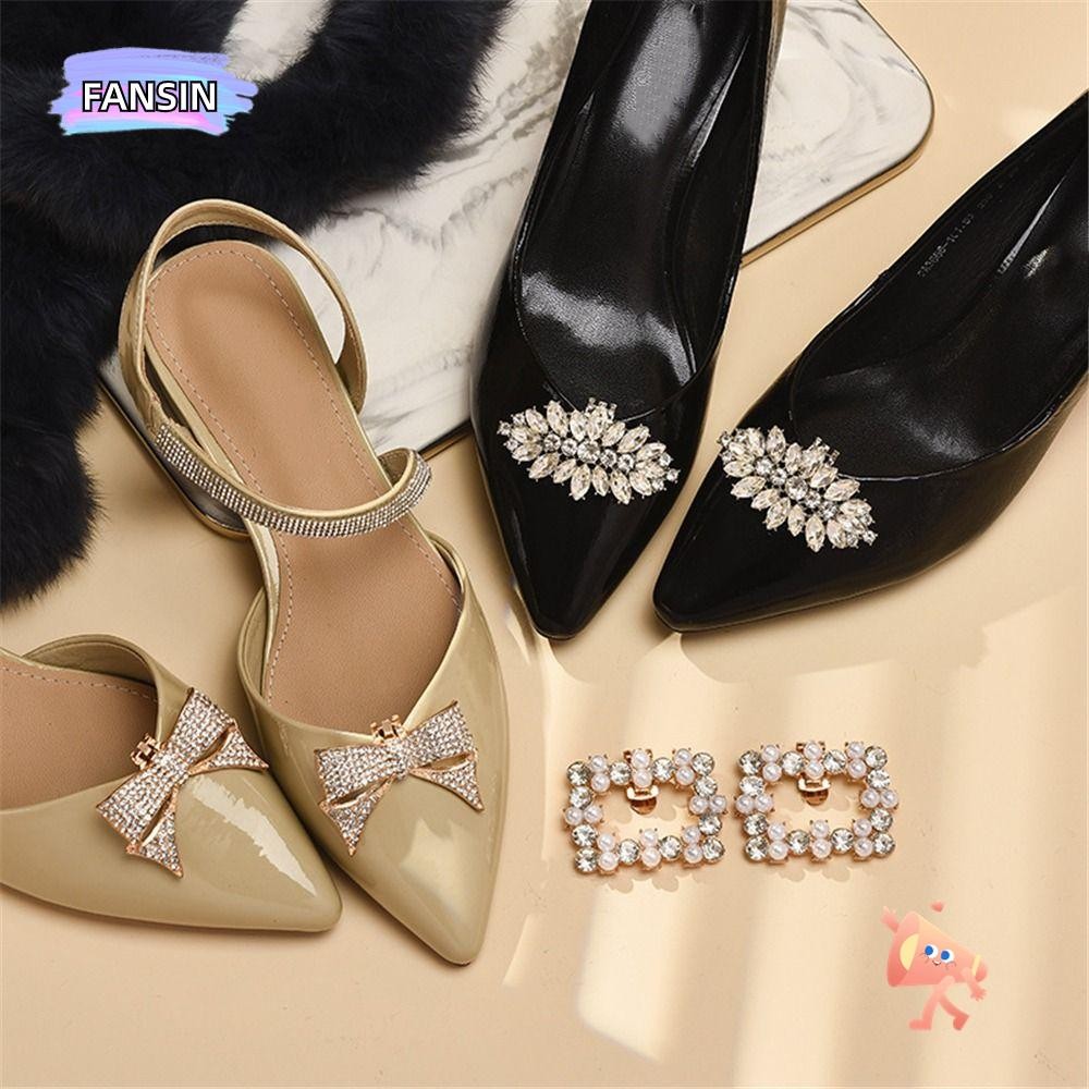 เครื่องประดับ charm buckle และ bowknot สำหรับรองเท้าส้นสูงและรองเท้า ...