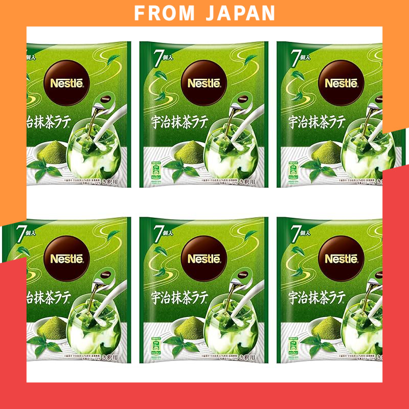 Nestlé Potion Uji Matcha Latte 7 pieces x 6 bags, iced, concentrated ...