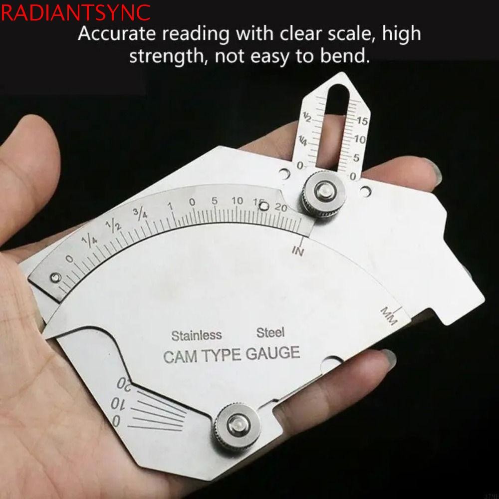 RADIANTSYNC Fillet Weld Gauges, ไม้บรรทัดตรวจสอบการเชื่อมประเภทแคมที่ปรับได้ที่แม่นยํา, ไม้ ...