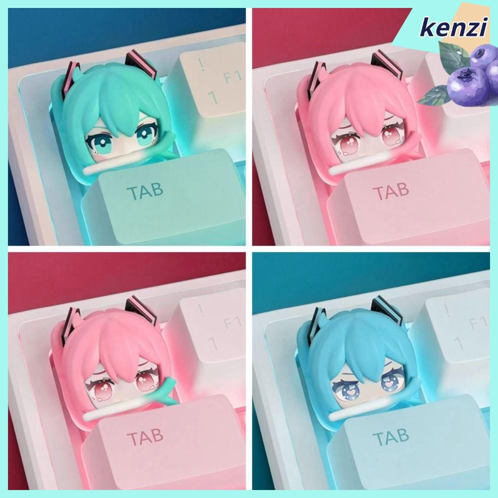 KENZI Hatsune Miku Keycap, Fufu VOCALOID ประณีตคีย์บอร์ด Keycap, Kawaii ...
