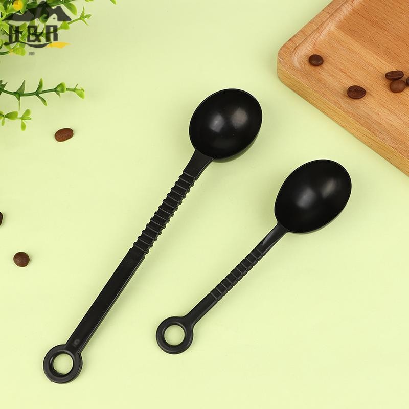 H&B Jul 10 ชิ้นพลาสติกด้ามยาวช้อนตวงนมผง Scoop Milktea ผง Scooper เบเกอรี่กาแฟนมชาวัดเครื่องมือ ...