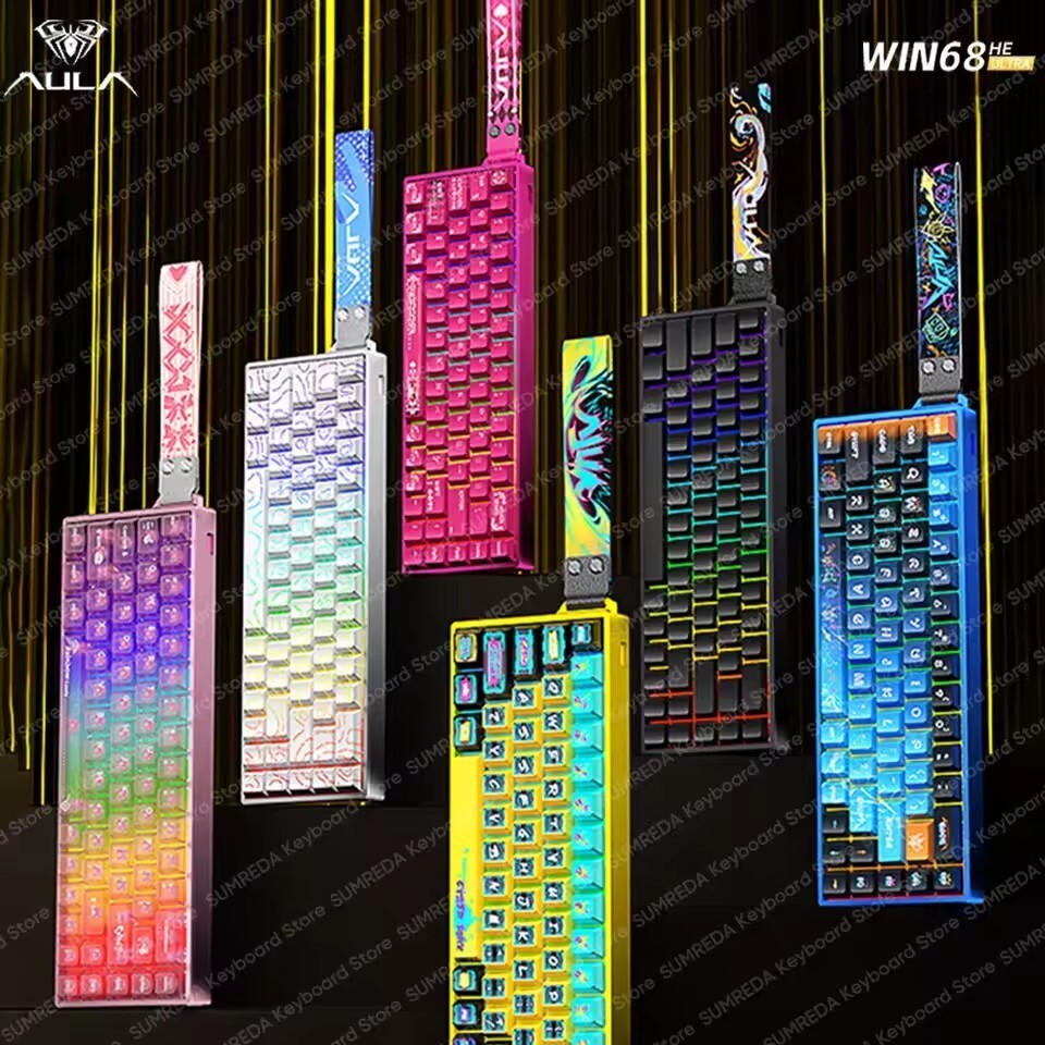 AULA WIN68HE Ultra Gaming Keyboard สวิตช์แม่เหล็ก RGB แบบมีสาย Link ...