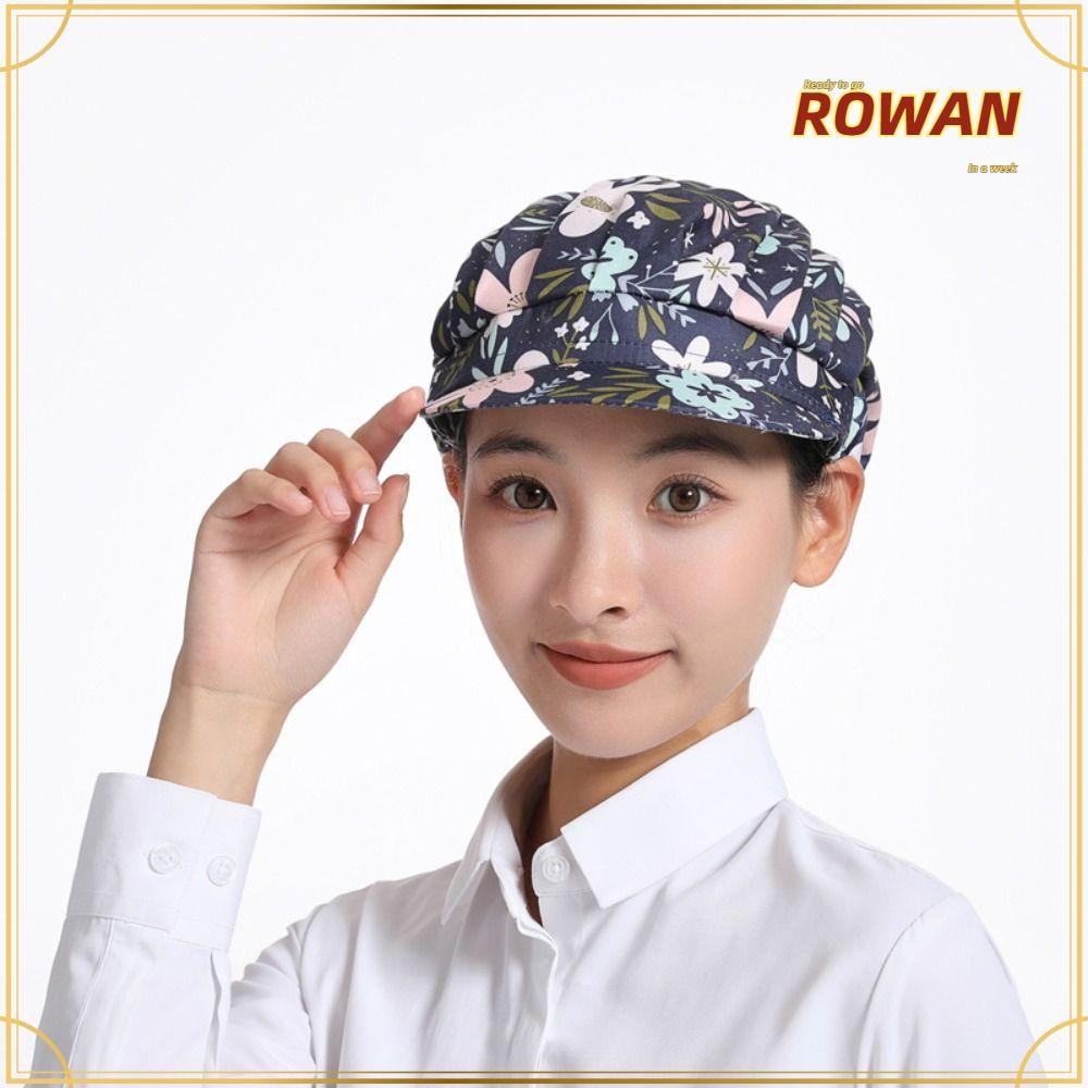 ROWANTH หมวกป้องกันฝุ่น แบบหมวกเชฟสำหรับงานครัว พร้อมพิมพ์ลาย ใช้งานใน ...