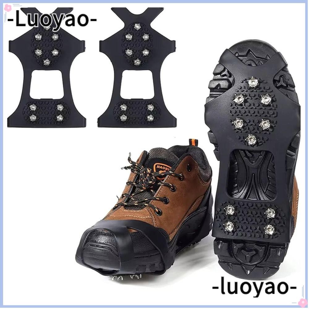 กริปเปอร์น้ำแข็ง LOYAO 1 คู่ สำหรับการเดินบนหิมะและปีนเขา ทนทาน มีฟันยึดเกาะ 10 ฟัน | Shopee ...