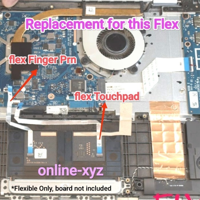 สายทัชแพดลายนิ้วมือแบบยืดหยุ่น ASUS Vivobook flip 14 TP412U TP412F ...