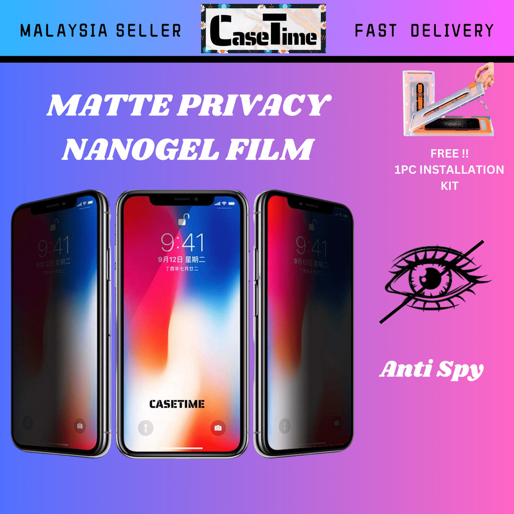 Huawei P30 Pro P40 Pro P40 Pro Plus P50 P60 P60 Pro ความเป็นส่วนตัว matte curve nanogel ฟิล์มไฮโ ...