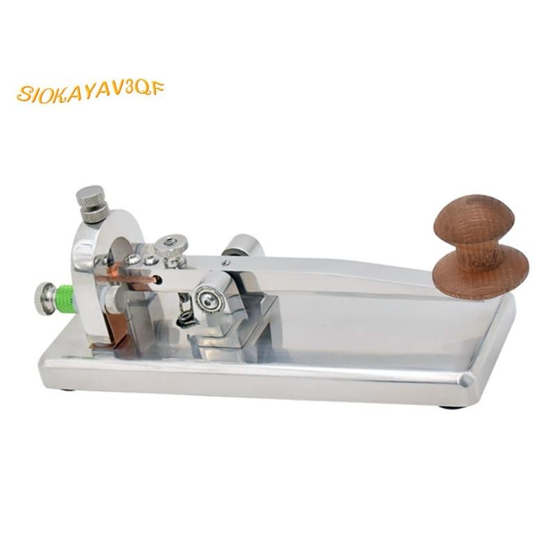 【siokayav3qf 】CNC สแตนเลส Telegraph Key Morse Key CW Key Ham วิทยุ Key ...