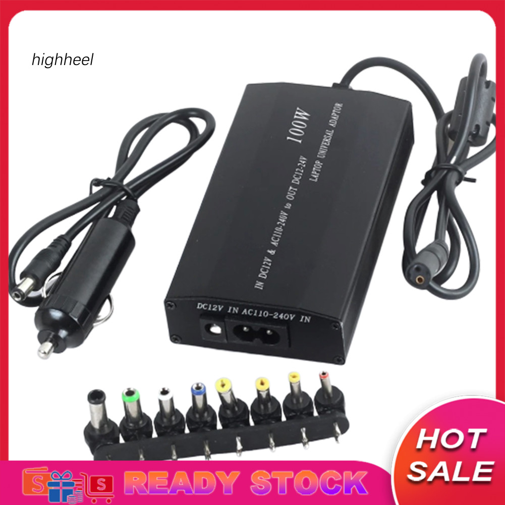 [คลังสินค้าพร้อม] 100w 12-24V Universal Notebook Laptop Car DC Charger ...