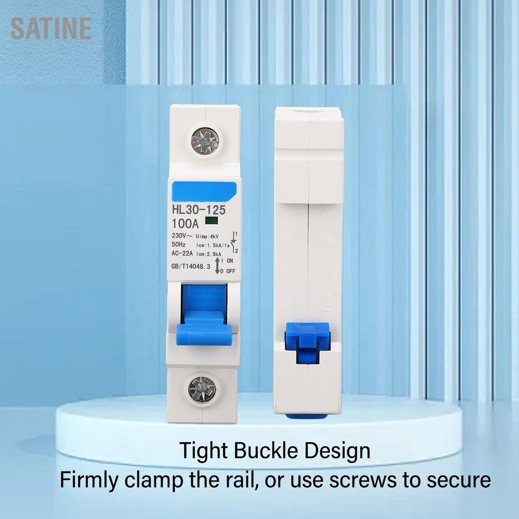 SaTine 12 Pcs Isolating Switch 1P 100A ขนาดเล็กสวิทช์ Shunt Release ...