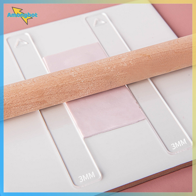 Amonghot> เครื่องปั้นดินเผาการสอน Rolling Mud Stick Guide Rolling Pin Guides Sticks ชุดดิน ...