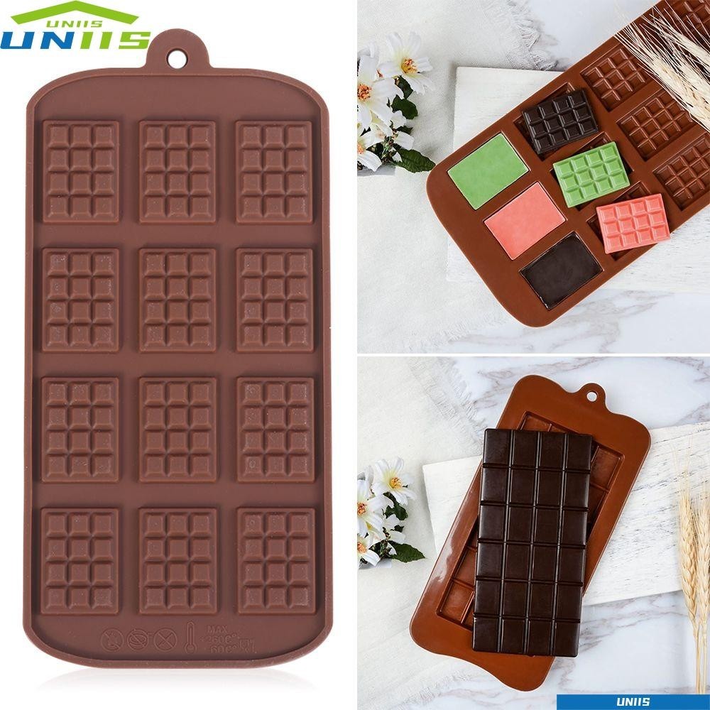 Uniis ช็อกโกแลตบาร์แม่พิมพ์อุปกรณ์ครัวFondantเบเกอรี่เครื่องมือซิลิโคนMould | Shopee Thailand
