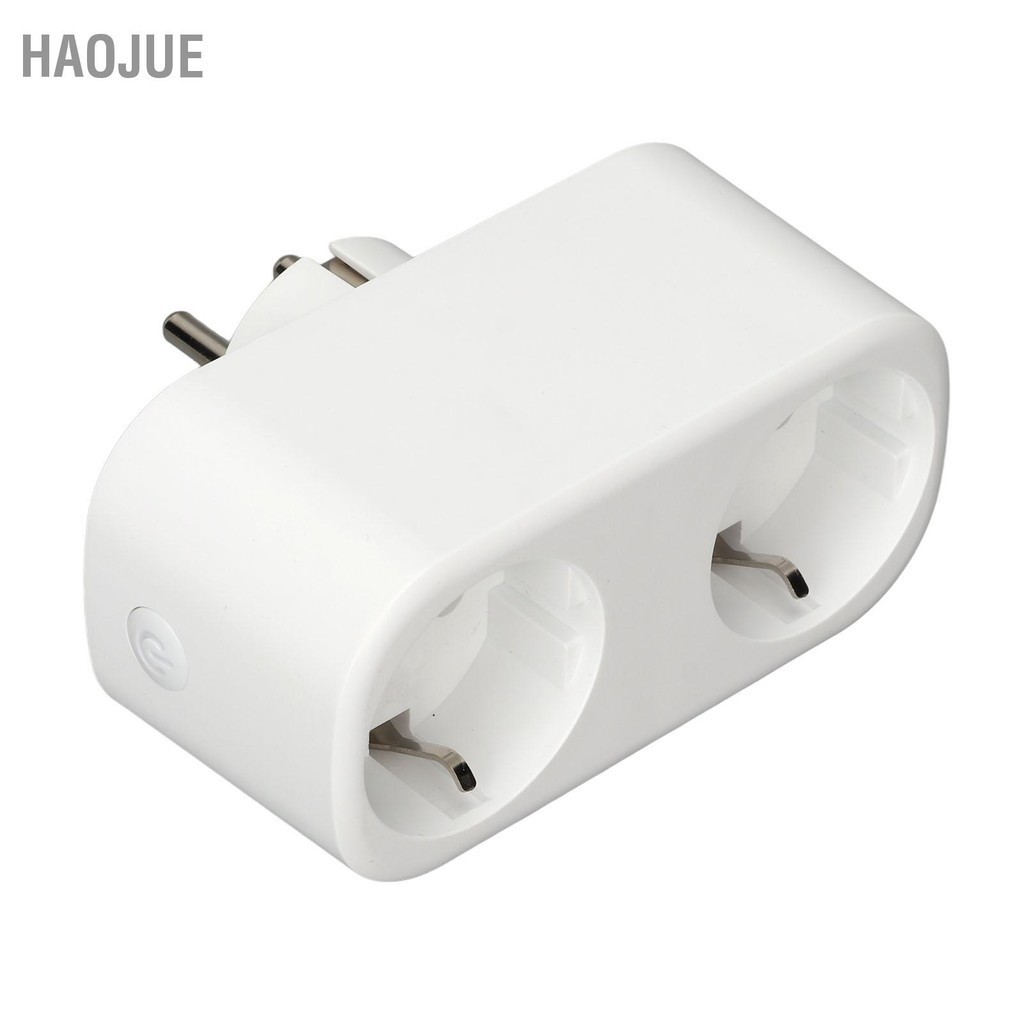 HaoJue Wifi Smart Plug Dual Outlets Socket Shunt Double Control Voice ...