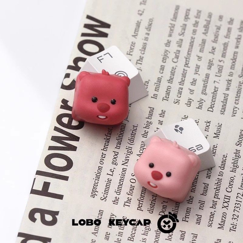 Radish Original Design Unique Keycap Resin Art Cute Cartoon Keycap ...