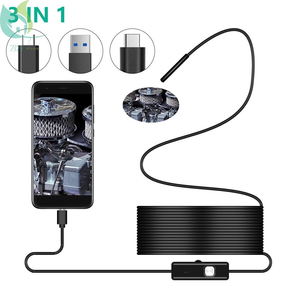 เครื่องตรวจจับกล้องตรวจสอบงู USB กล้องเอนโดสโคปอุตสาหกรรมโทรศัพท์กัน ...