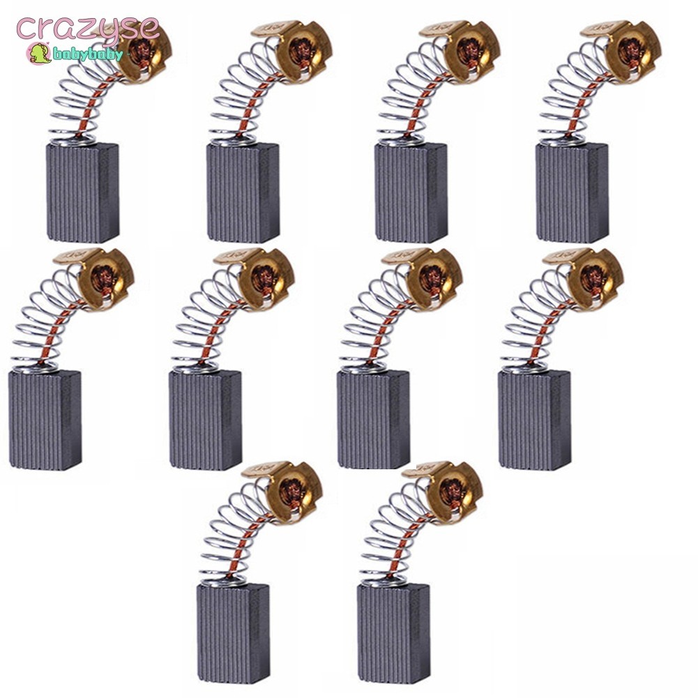 [Cra]คุณภาพสูง 10 ชิ้นชุดแปรงคาร์บอนเปลี่ยนสําหรับ CB103 6x10x15 มม. ...