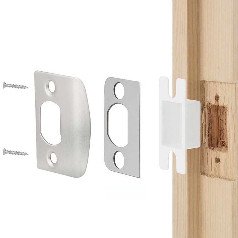 ล็อคประตู Strike Plate Rounded Corner Spacer Shim ชั้นเพิ่มเติมของการ ...