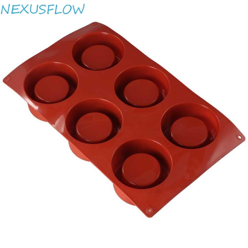 Nexusflow Clay พลาสเตอร์แม่พิมพ์ Handmade 6 หลุม Bakeware อุปกรณ์ครัวน้ํามันหอมระเหยเนื้อดอกไม้ ...