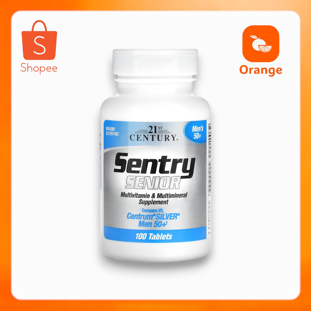 21st Century Sentry Senior Multivitamin & Multimineral Supplement Men's ...