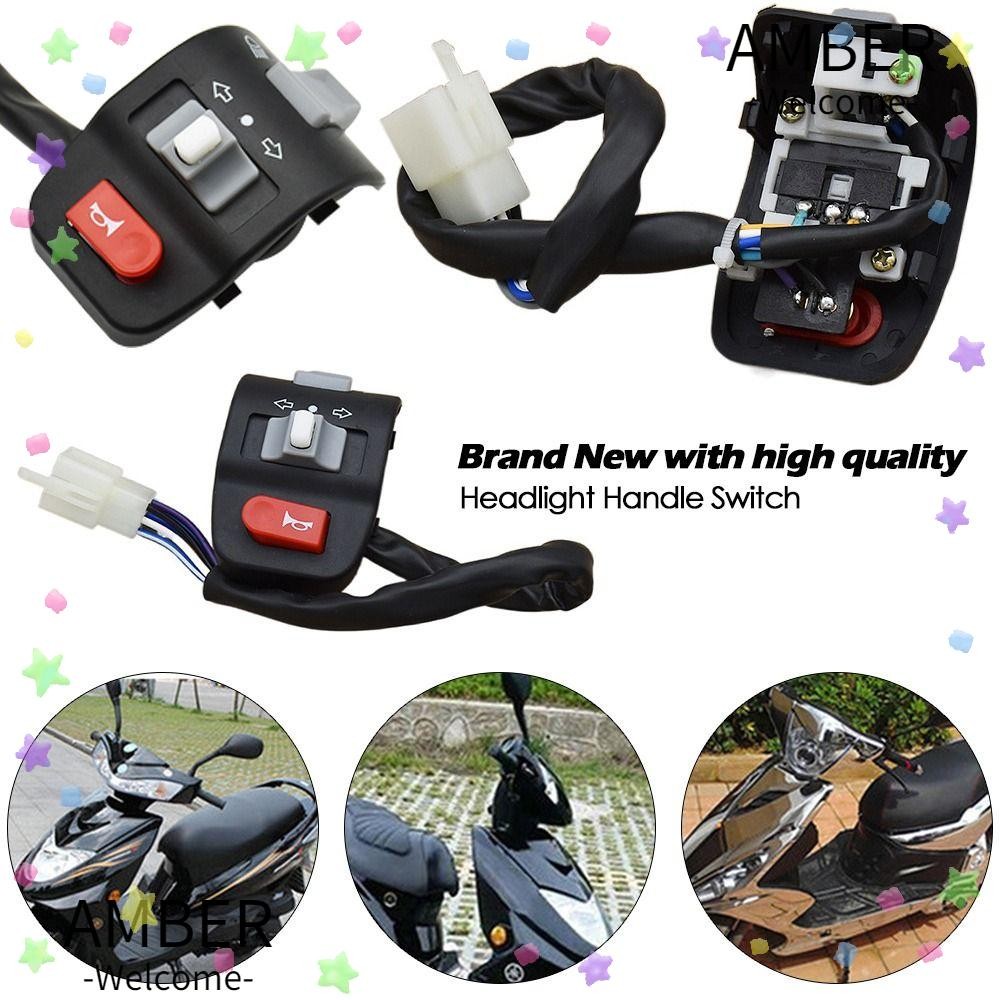 Amber Flash Switch สวิตช์ไฟ LED อุปกรณ์รถยนต์ไฟฟ้า สวิตช์มือจับไฟหน้า ...