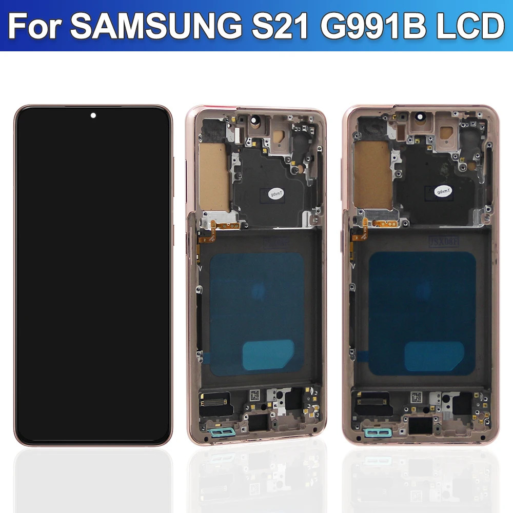 Tft หน้าจอ LCD สําหรับ Samsung S21 5G จอแสดงผล SM-G991B G991B/DS G991U ...