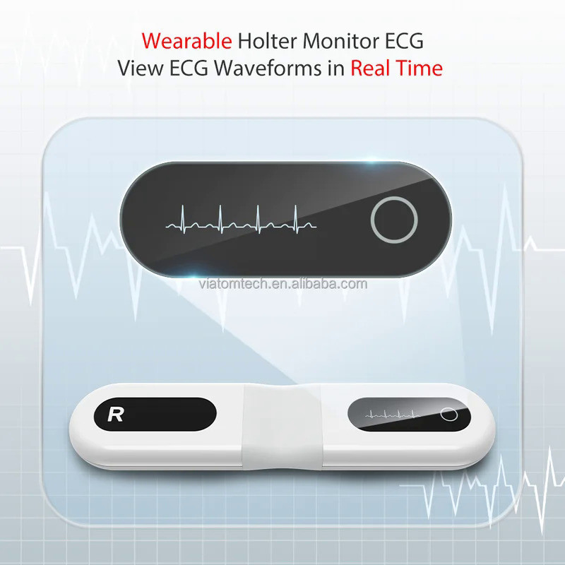 Wellue ER1-LW 72 Hour Medical Monitor ECG Holter Monitor ECG Event ...