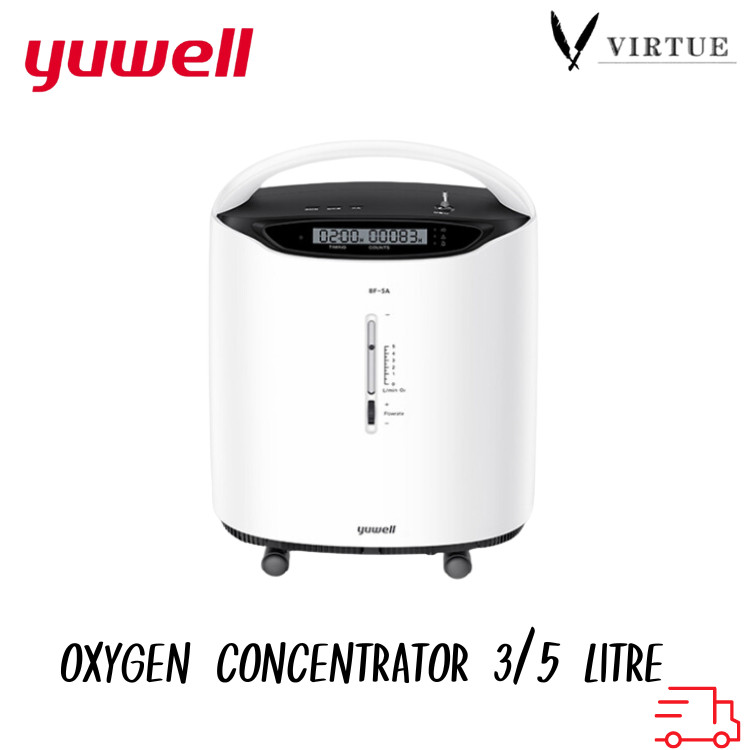 Yuwell Oxygen Concentrator เครื่องผลิตออกซิเจน ขนาด 3 ลิตร /5 ลิตร [รับประกันศูนย์ไทย 1 ปี ...