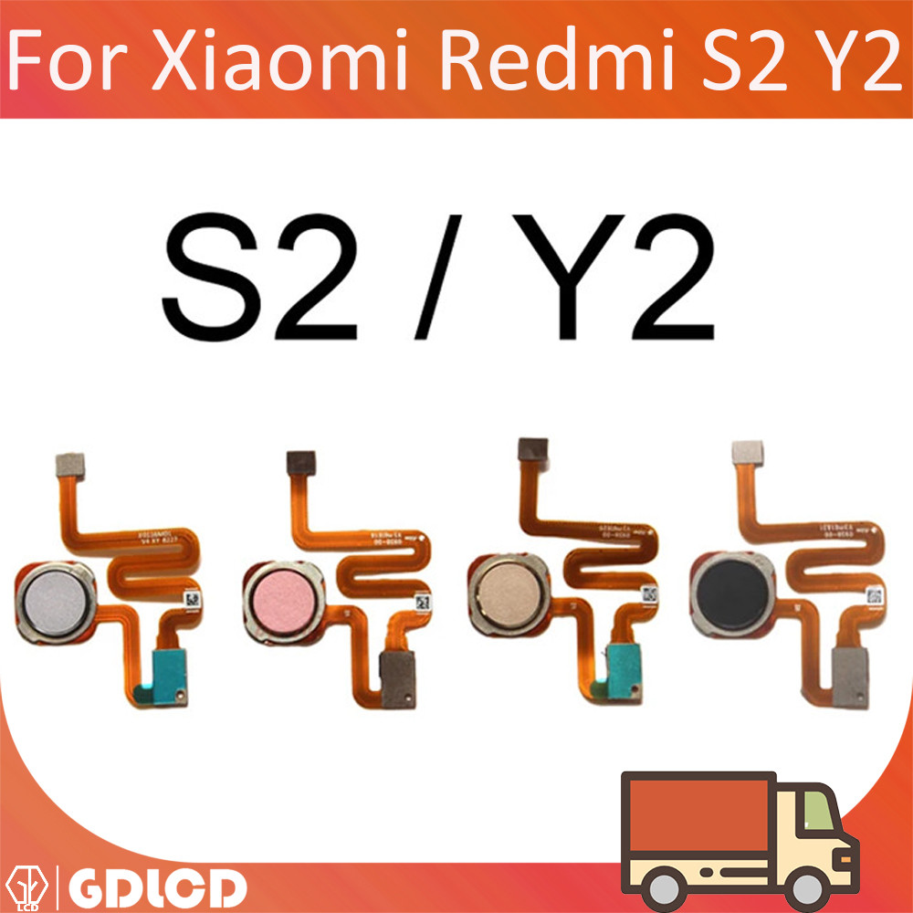 ปุ่มบ้านลายนิ้วมือ Flex สําหรับ Xiaomi Redmi S2 Y2 เมนูกลับปุ่มกด ...