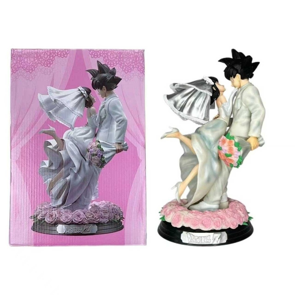 Dragon Ball gk Goku Life Kiki gk ชุดแต่งงานงานแต่งงานฉากรูปปั้นรูปตก ...
