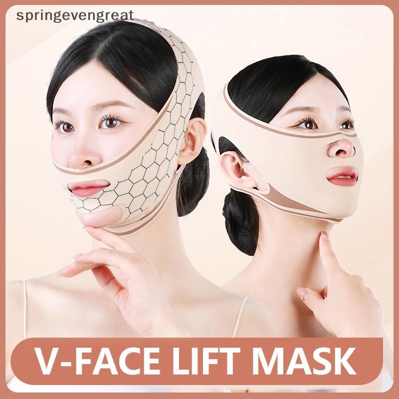 Springevengreat Breathable V Face Band Cheek Lift Up Face Thin Belt ลด ...
