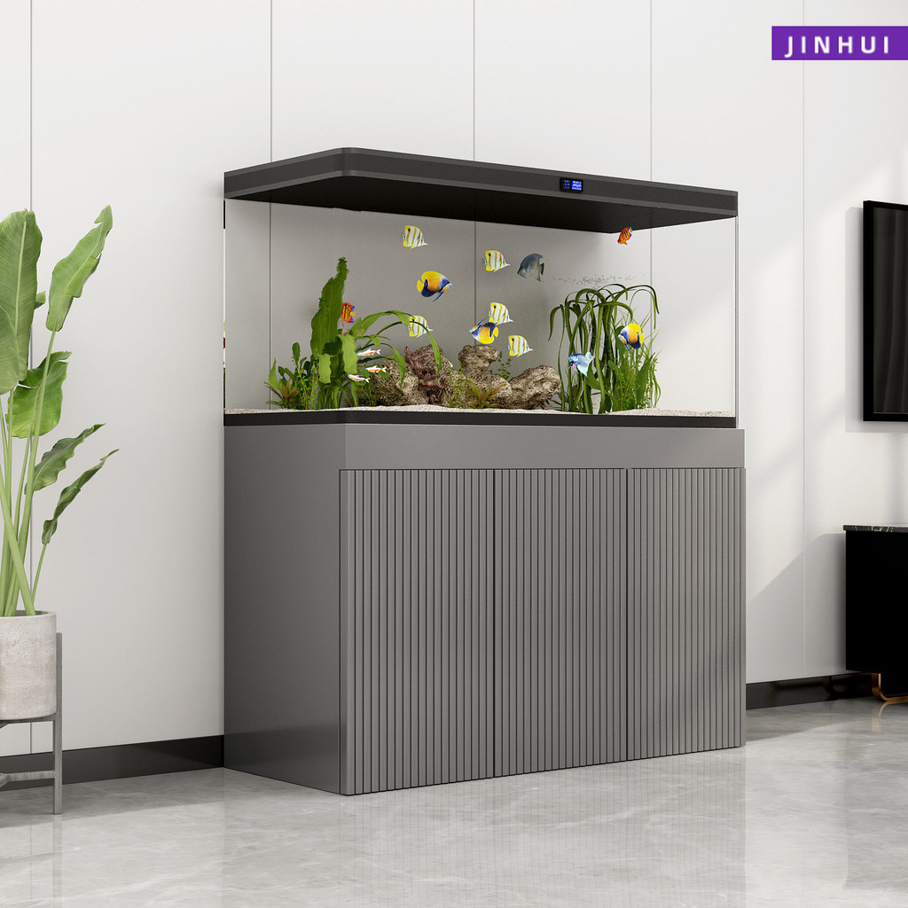 150cm large fish tank base living room home aquarium display cabinet ...