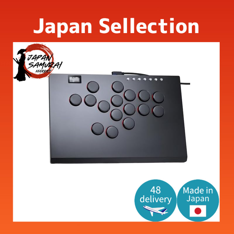 Haute42 Premium Flat Arcade Controller - M16 PLUS, 16-Button Leverless ...