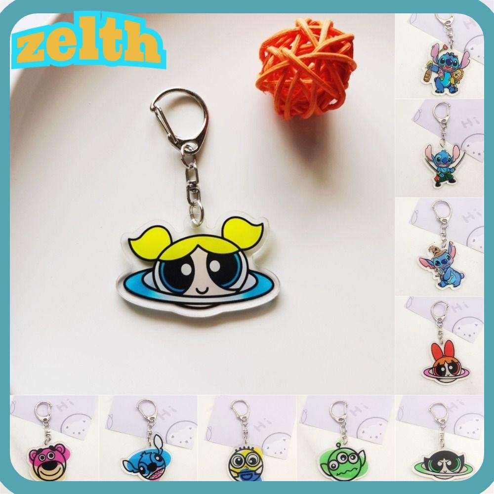 Zelth พวงกุญแจขนาดเล็ก, Stitch The Powerpuff Girls พวงกุญแจอะคริลิค ...