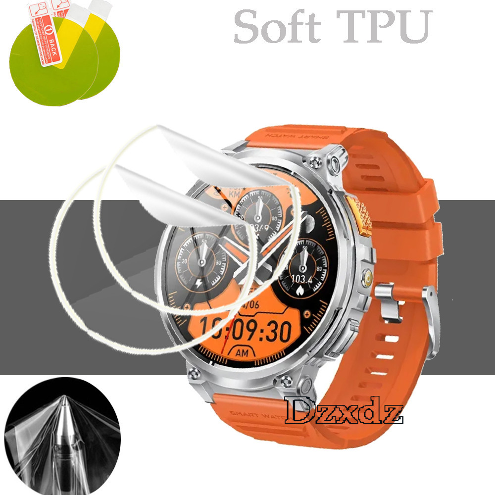 ฟิล์มกันรอยหน้าจอสําหรับ AXON Mega Smartwatch TPU HD ฟิล์มนาฬิกาไฮดรอ ...