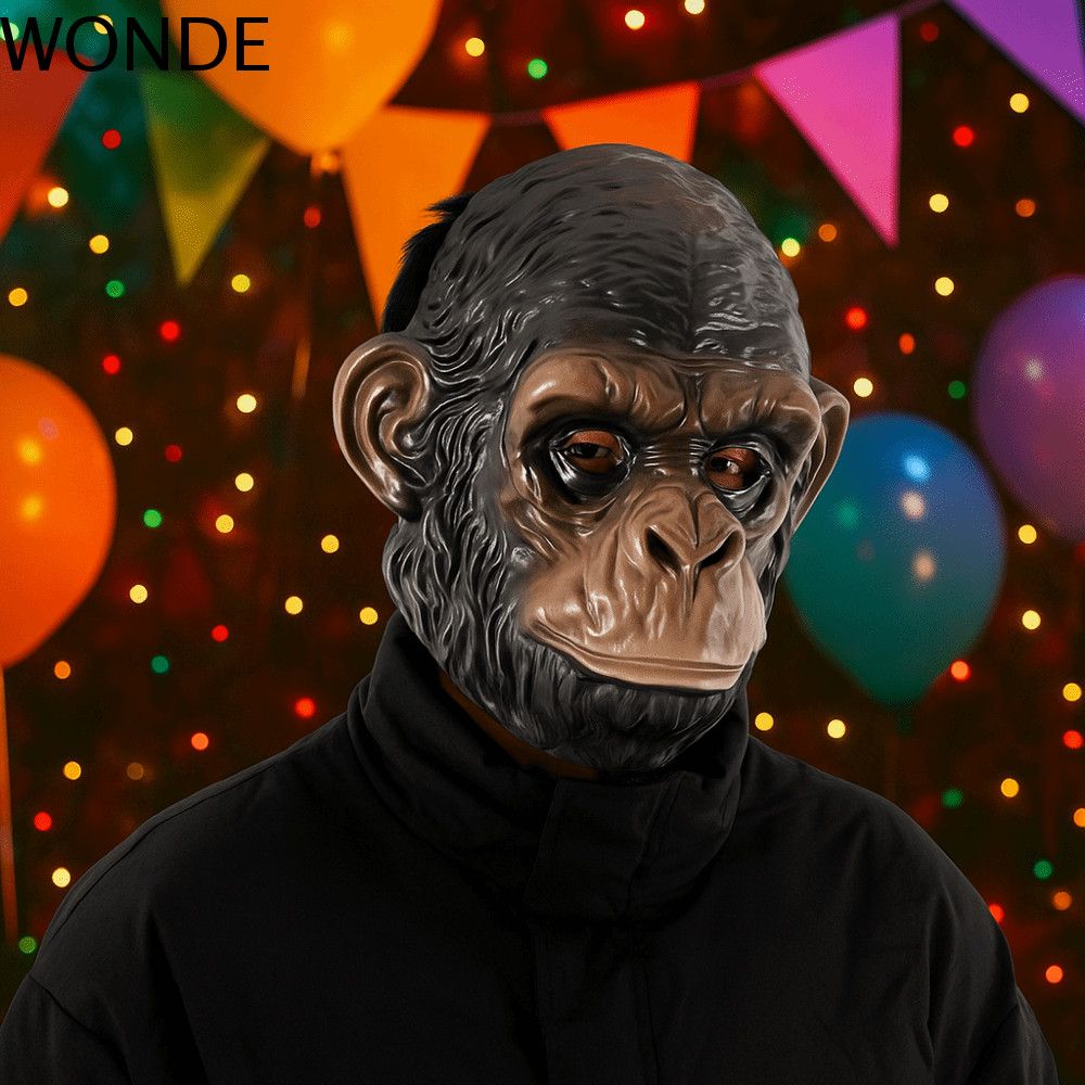 WONDE หน้ากากกอริลลาฮาโลวีน, บุคลิกภาพหน้ากากแพนด้าที่สมจริง, อุปกรณ์ ...