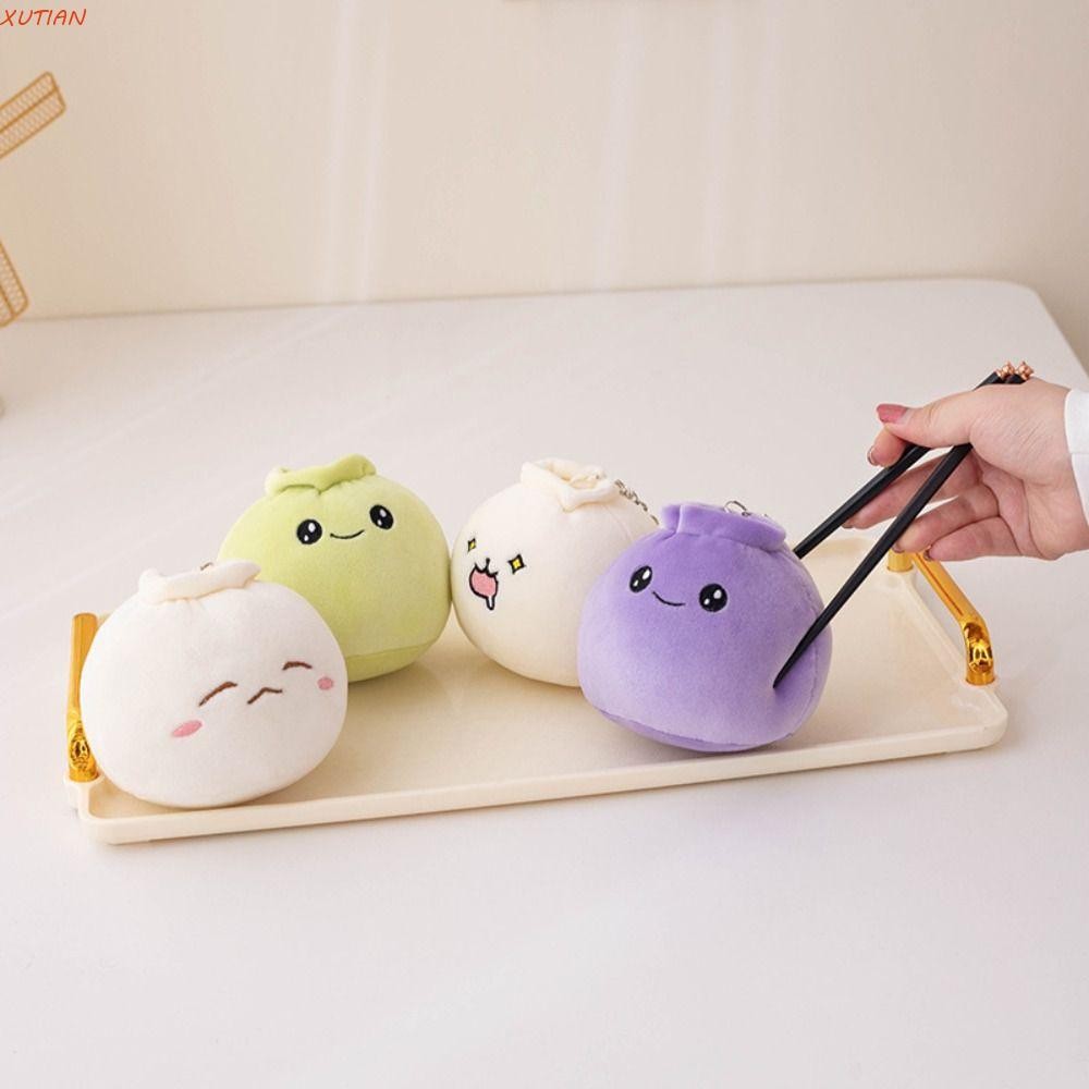 XUTIAN Rice Bao Plush, Key Holder Soft Dolls Steamed Dolls Bun, Chinese ...