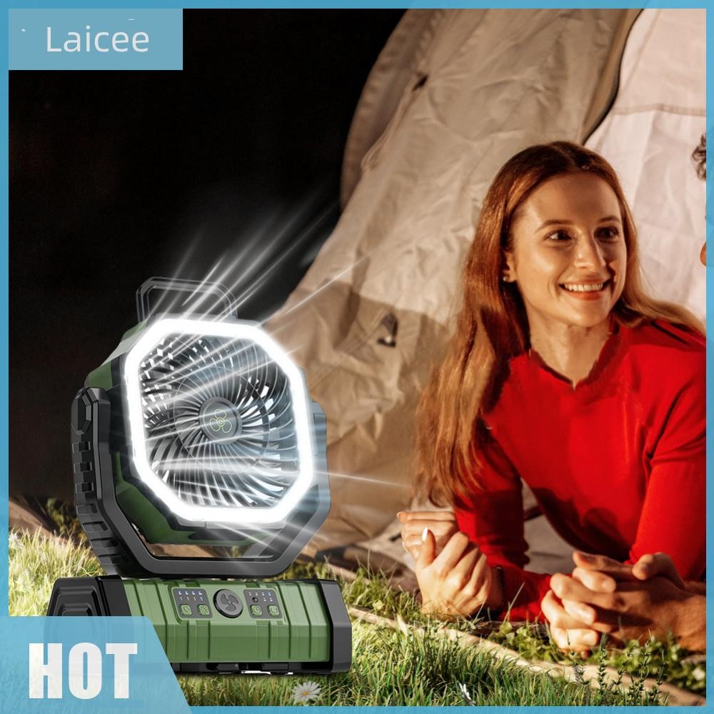 [Laicee.th] พัดลมตั้งแคมป์แบบพกพา 20000mAh พัดลมเต็นท์กลางแจ้งแบบชาร์จไฟได้ พัดลมแบตเตอรี่ พัดลม ...