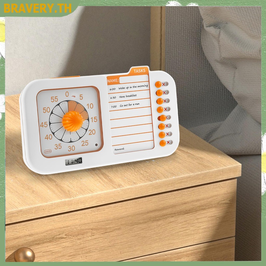 กระดานวางแผนพลาสติก ABS Timer Visual Task Timer พร้อมปากกาลบได้สําหรับ ...