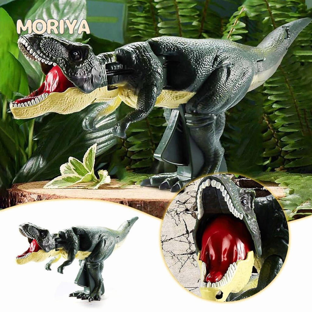 Fun Stress Relief Dinosaur Kids T. Rex Toys Press and Swing Jurassic ...