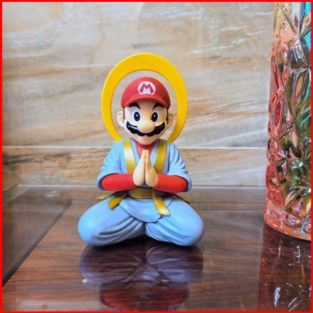 Jason Super Mario Action Figure แสงแห่งพระพุทธเจ้าเปล่งประกาย ท่านั่ง ...