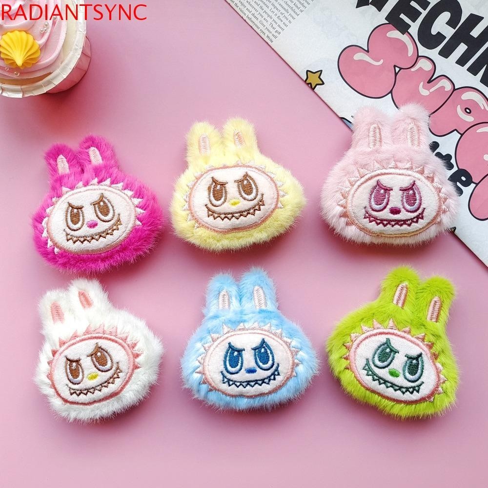 Radiantsync Labubu Plush เข็มกลัด, Labubu หัวสัตว์ Labubu สัตว์รูปจี้, Kawaii ตกแต่งที่มีสีสัน ...