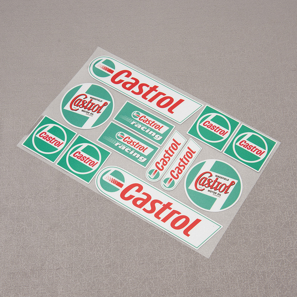 Castrol Oils Racing Sponsor รถจักรยานยนต์รถสติกเกอร์สติกเกอร์สติกเกอร์ ...