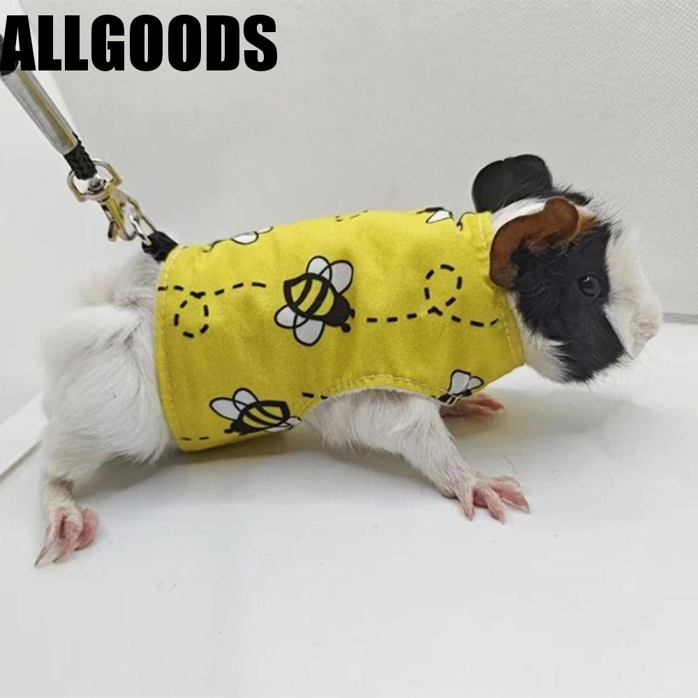 Allgoods สายรัดหน้าอกหนูแฮมสเตอร์, ตกแต่งด้วยสายจูง Lizard Chest ...