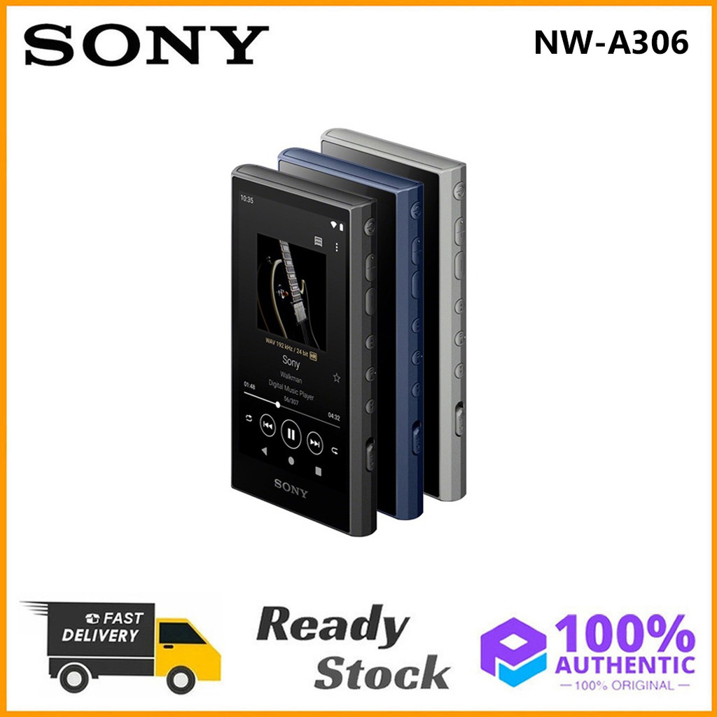 Sony NW-A306 Walkman 32GB Hi-Res เครื่องเล่นเพลงดิจิตอลแบบพกพาพร้อม Android Wi-Fi Bluetooth USB ...