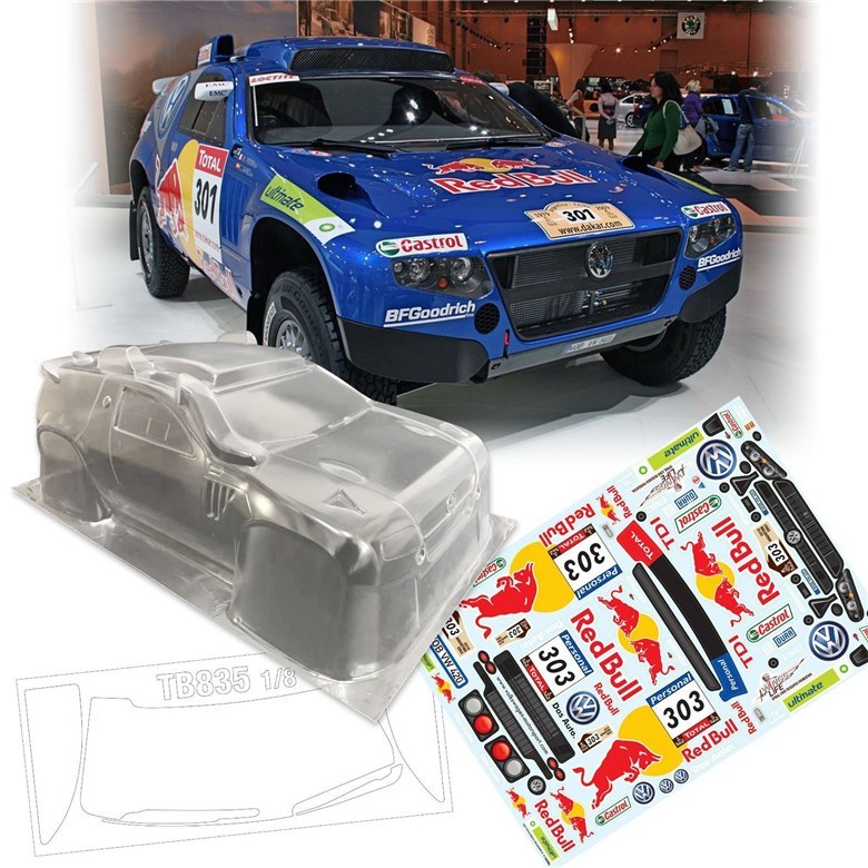 1/8 GT แบนกีฬารถ Dakada Karl ความตึงเครียดรถ Shell 1/10 รถบรรทุกสั้นเปลือกล้อ 325 มม. | Shopee ...