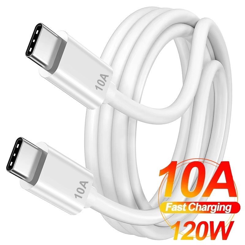 10a 120W Type C ถึง USB-C สาย Super Fast Charging Universal USB C Quick ...