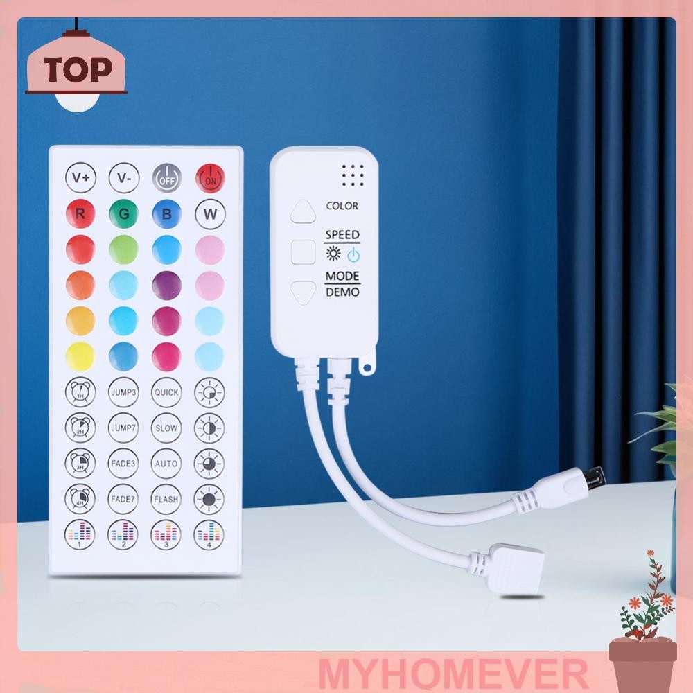 บลูทูธที่รองรับ 24/44-Key IR รีโมทคอนโทรล 24/44 คีย์ LED Strip ...