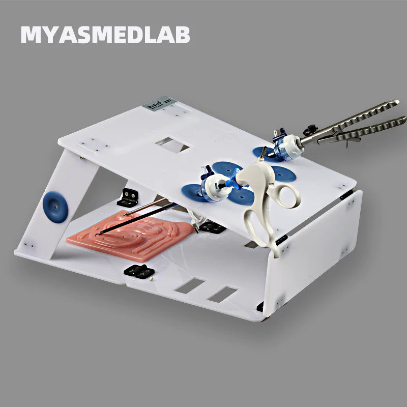 Laparoscopic Simulator Training Box Foldable Laparoscopy Endo Trainer Medical Teaching Equipment ...