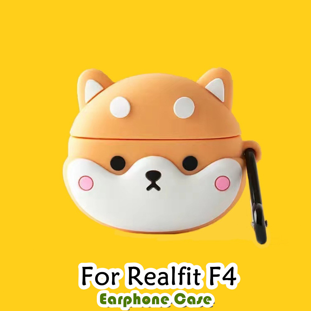 Fast Shipmentfor Realfit F4 Case การ์ตูนสร้างสรรค์ซิลิโคนอ่อนนุ่มหูฟัง ...