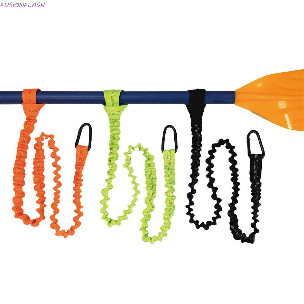 Fusionflash Kayak Paddle Leash ปรับพายเรือตกปลา Rod ผูกเชือกความปลอดภัย ...