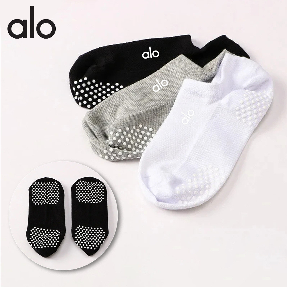 alo yoga Pilates Socks Dispensing Yoga Non-Slip Socks Solid Color Mesh ...